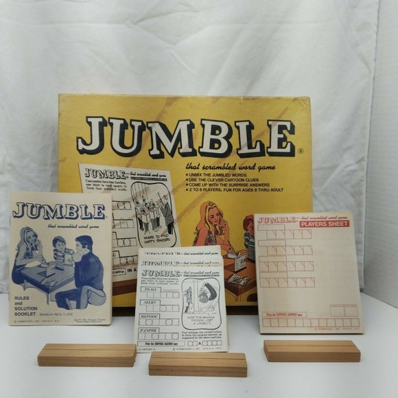 Itemation | Toys | Vtg Jumble 974 Board Game By Itemation I Series A No ...